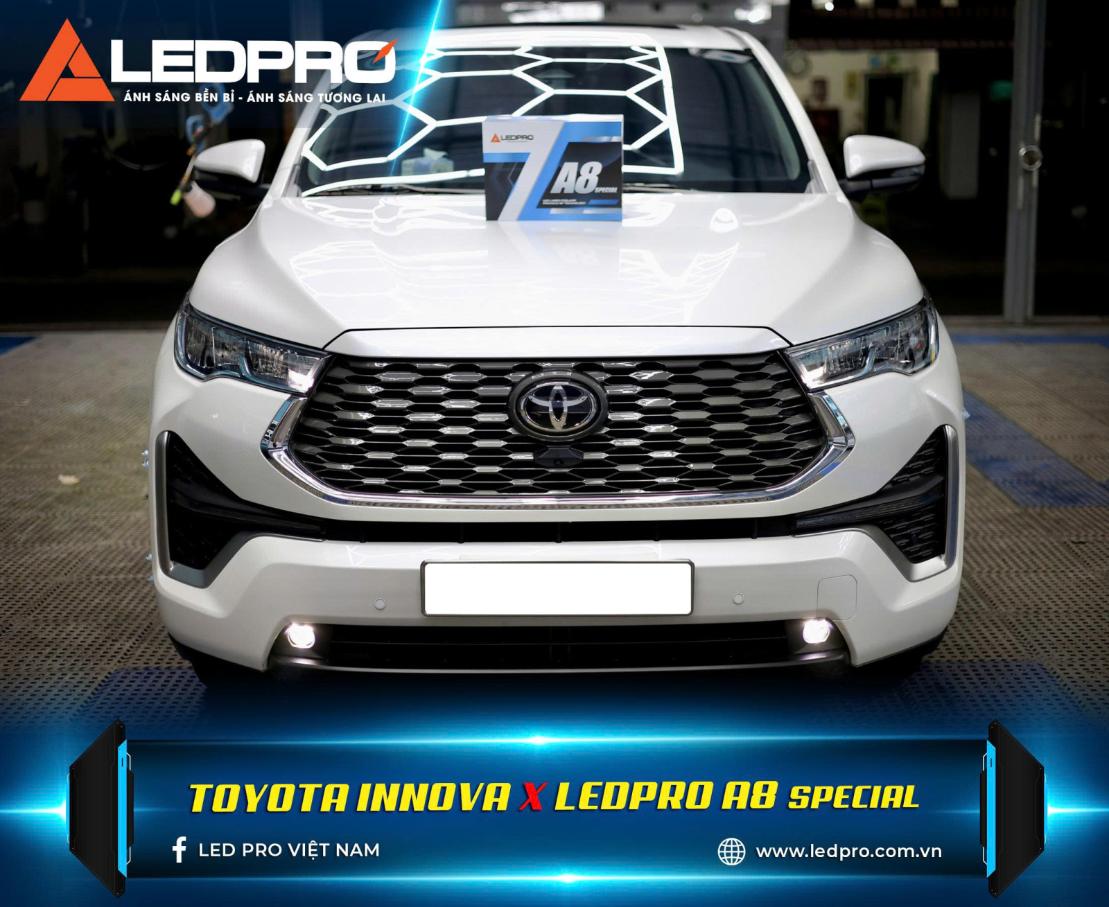Toyota Innova Độ Đèn Bi Gầm LEDPRO A8 SPECIAL